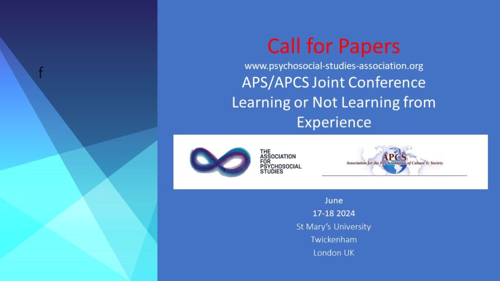 Conference 2024 – The Association for Psychosocial Studies